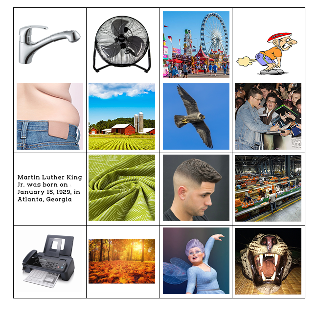 Words That Begin With 'Fa' Picture Click Quiz - By johncenafan612