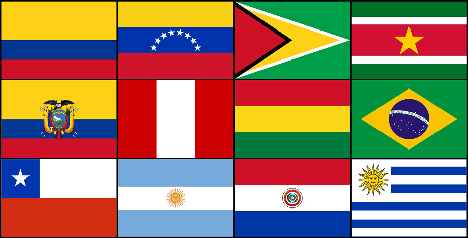 Banderas de Sudamérica Quiz - By eiros147