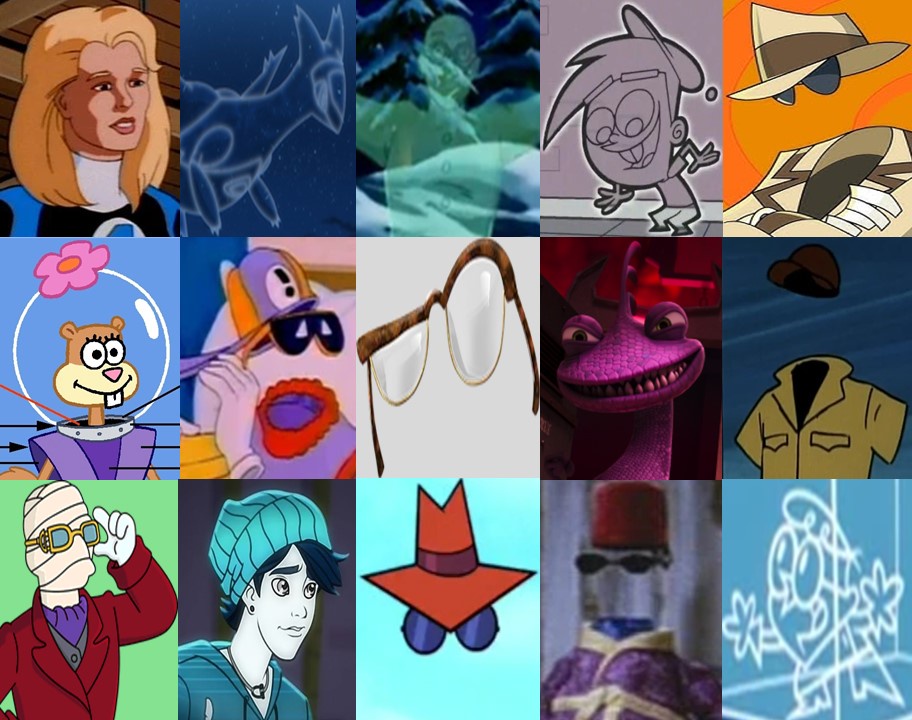 Click the Cartoon Invisible Character Quiz - By ddd62291