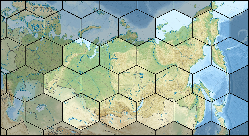 Fill the Hex Map of Russia (Asia) Quiz - By Acntx