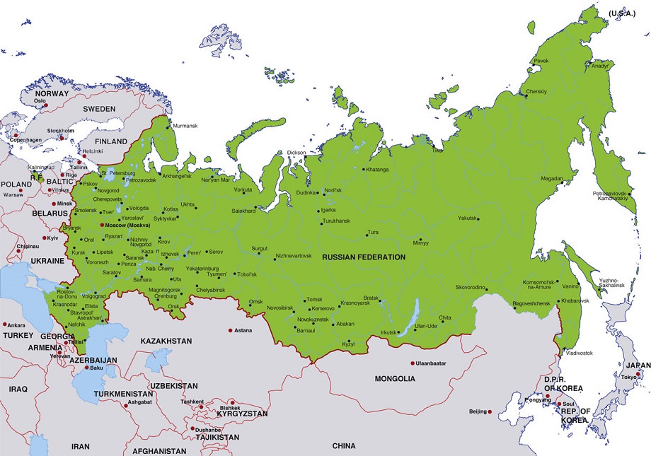 Russia's Borders, Longest to Shortest (Picture Click) Quiz - By ...