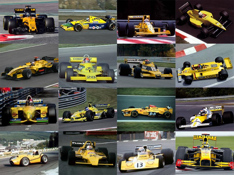 Yellow Formula One Cars Quiz - By pi314159