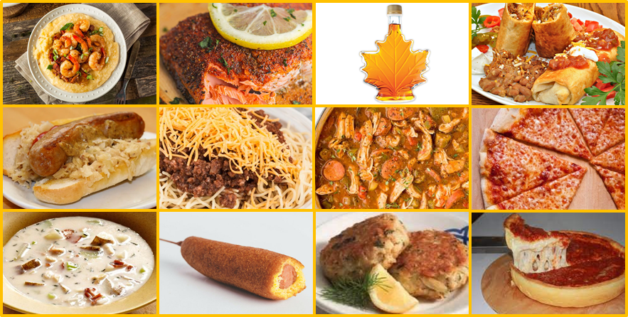 Signature Foods by State Quiz - By Tasi