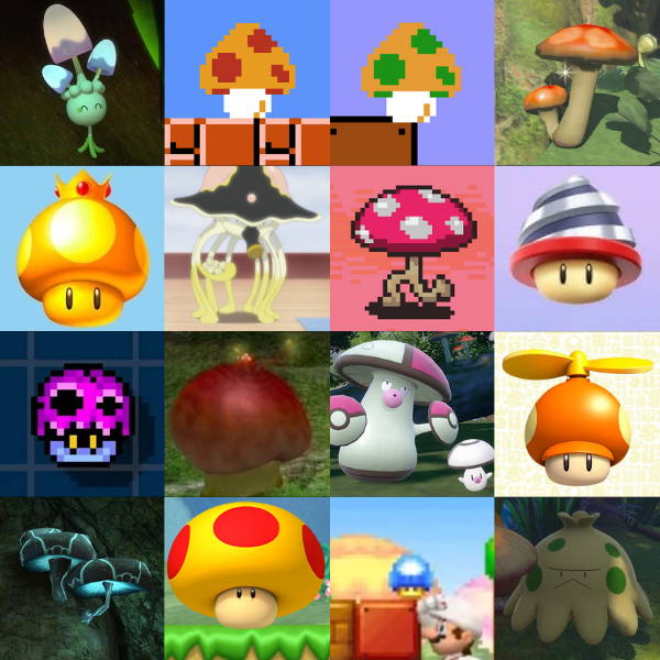 Mushrooms of Nintendo Quiz - By Ehhhhhh