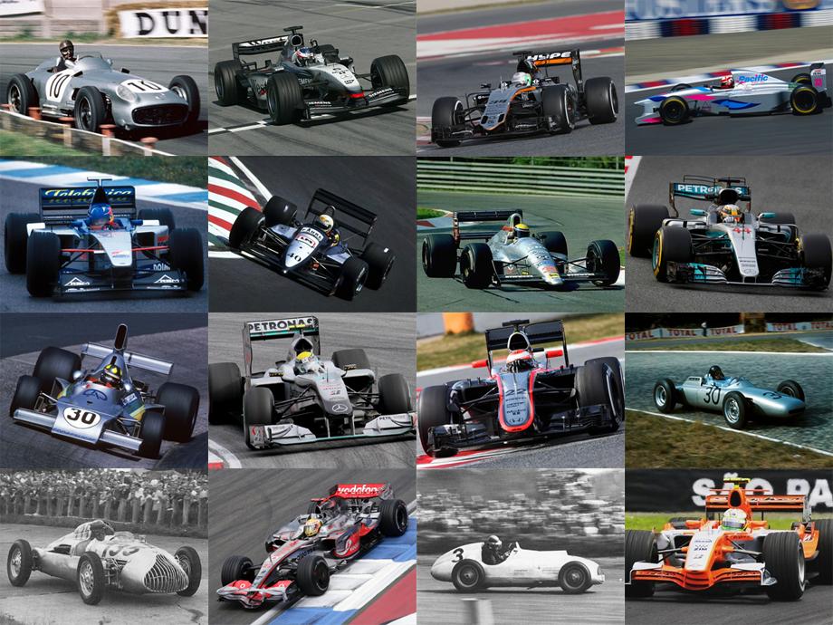 Silver Formula One Cars Quiz - By pi314159