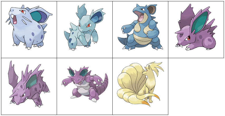 Alphabetical 'N' Pokémon (Gen. I) Quiz - By Moai