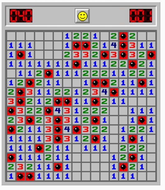 Minesweeper 001 (Intermediate) Quiz - By JoeCoolJRRT