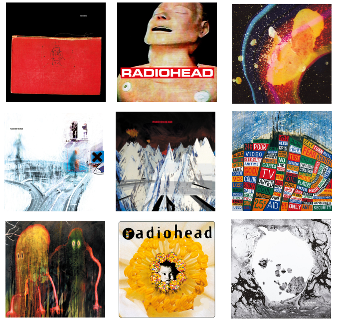 Click the Albums: Radiohead Quiz - By escapehere