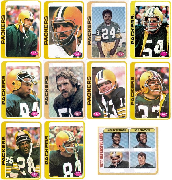 1978 Topps Football Green Bay Packers picture click. Quiz - By pabramoff