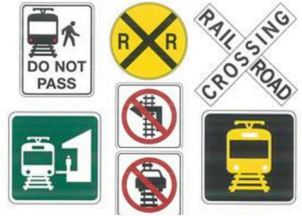 Railroad and Light Rail Transit Grade Crossing Signs Quiz - By Alyssa1992