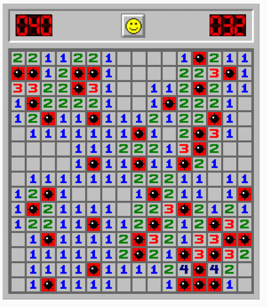 Minesweeper 032 (Intermediate) Quiz - By JoeCoolJRRT