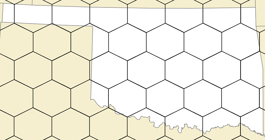 Fill the Hex Map of Oklahoma Quiz - By Acntx