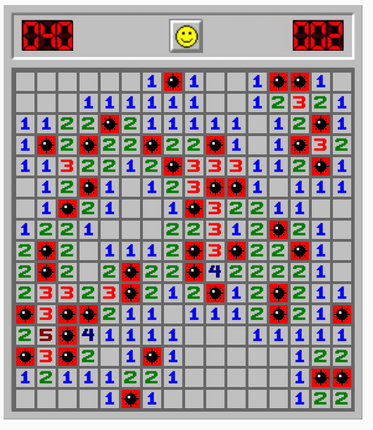 Minesweeper 002 (Intermediate) Quiz - By JoeCoolJRRT