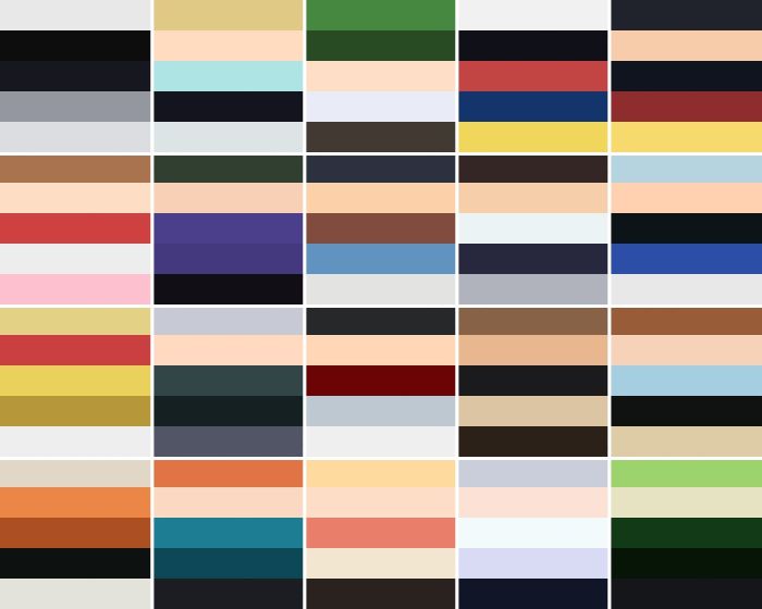 MHA Class 1-B Color Palettes Quiz - By nahlinga