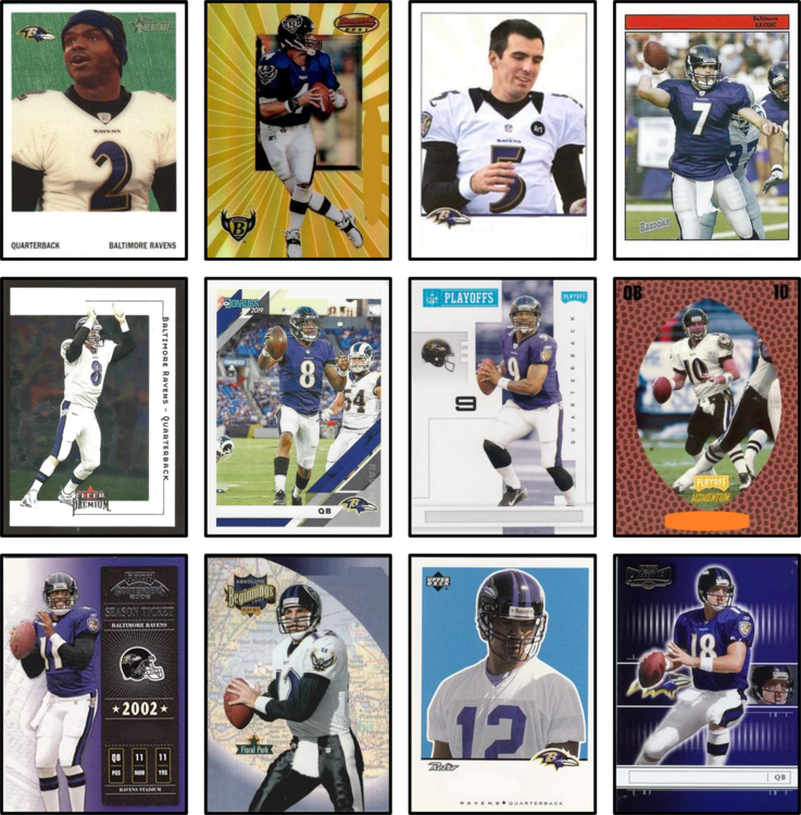 Baltimore Ravens Quarterback by Trading Card Quiz - By mattk77