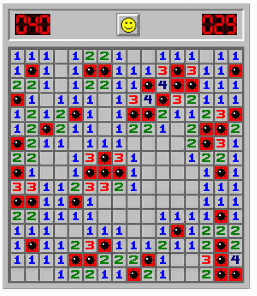 Minesweeper 029 (Intermediate) Quiz - By JoeCoolJRRT