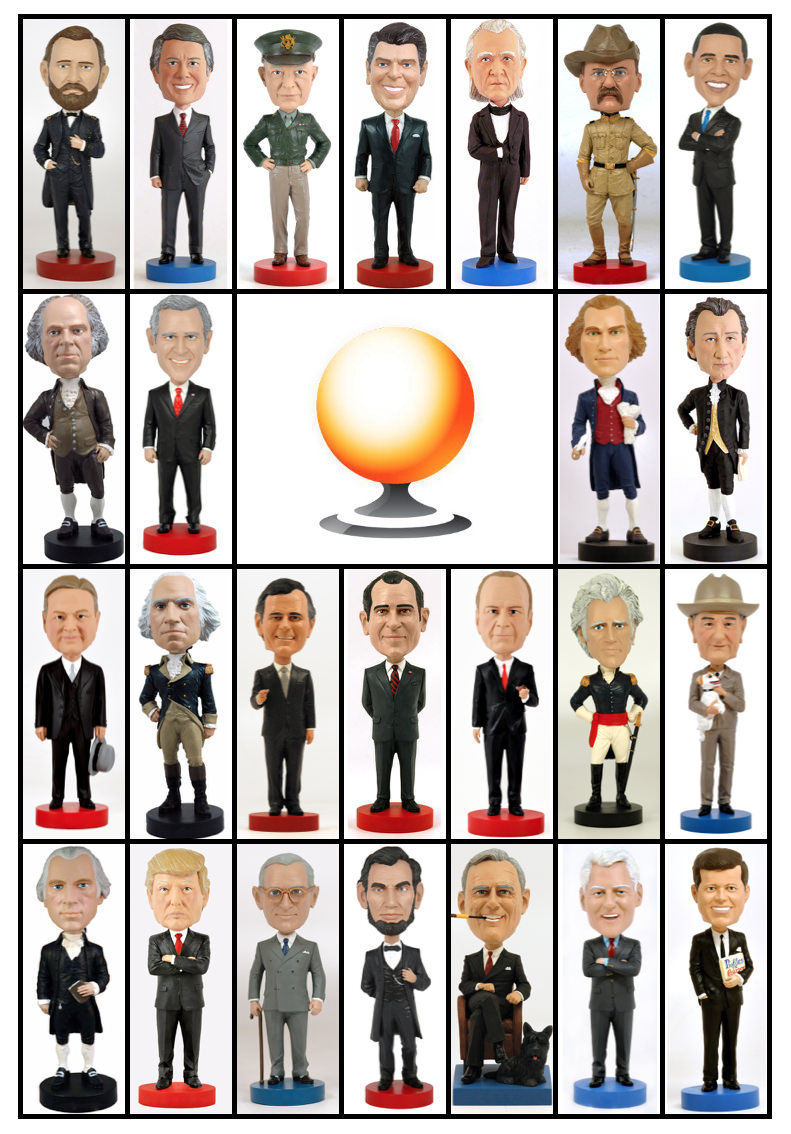 Find the Bobblehead Presidents Quiz - By geronimostilton