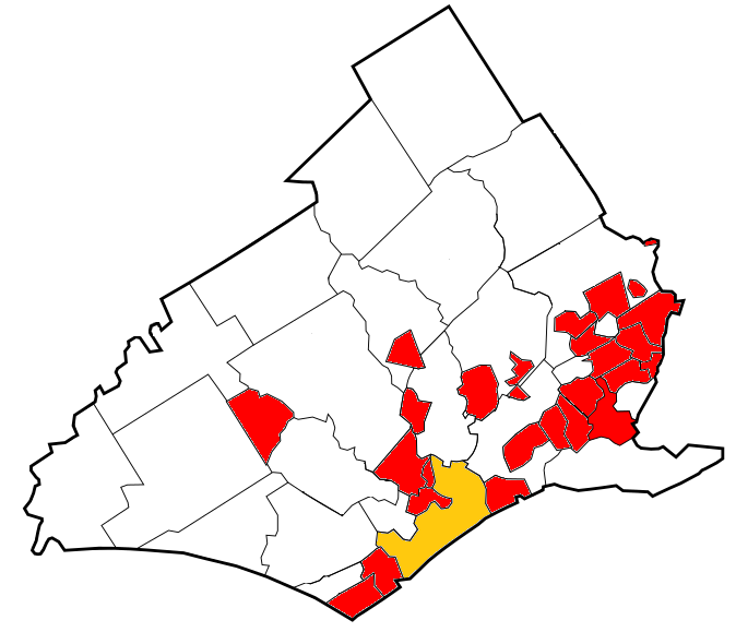 Click a Map: Delaware County, PA Quiz - By fvs