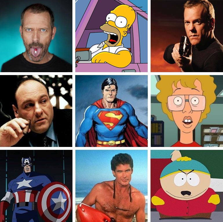 9 Fictional American male characters (TV) Quiz - By Pilgab