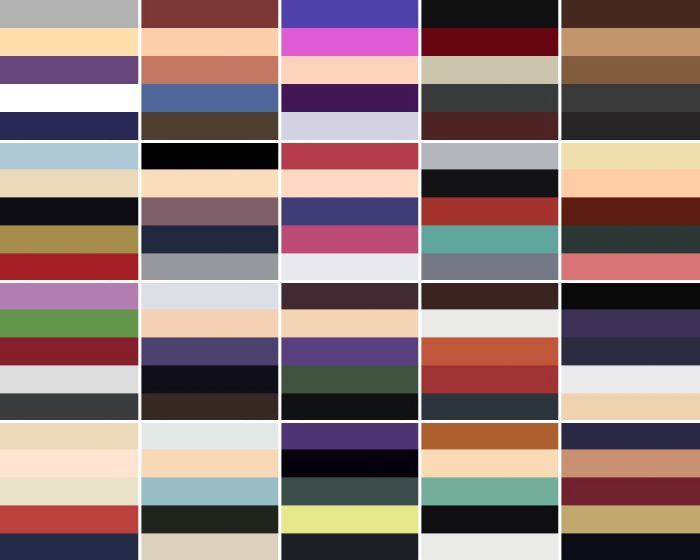MHA Villain Color Palettes Quiz - By nahlinga