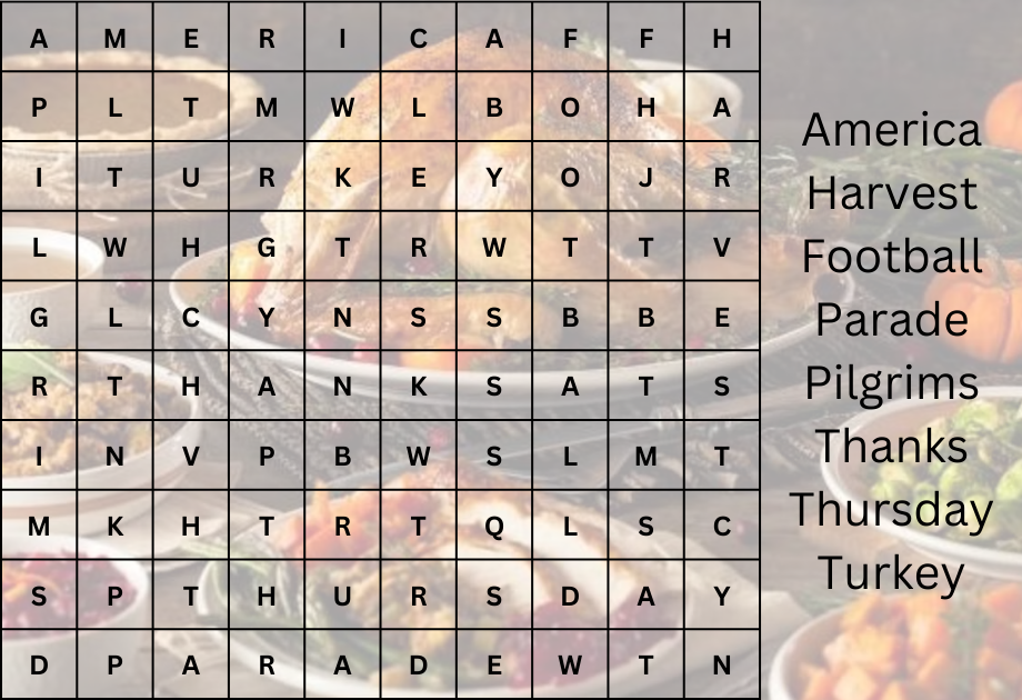 Word Search: Thanksgiving Quiz - By AstronoMae