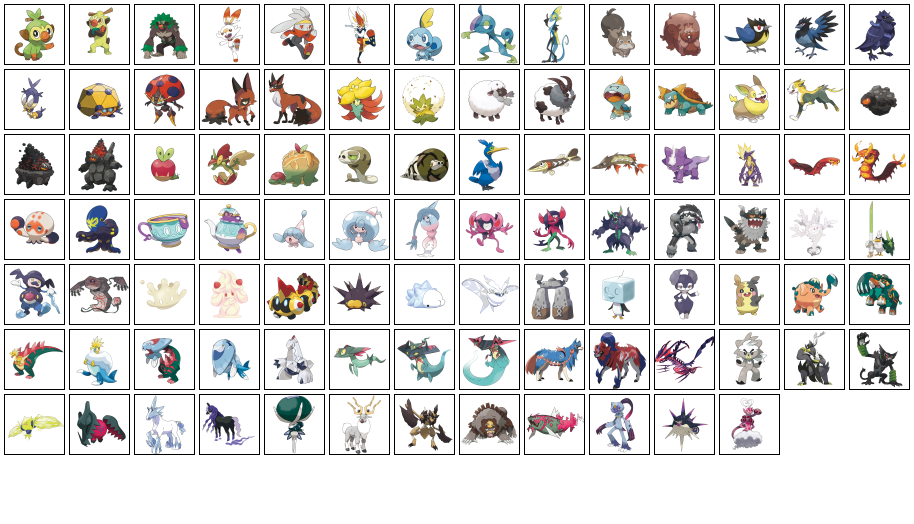 Click the Pokémon (Gen. VIII) by Type Quiz - By Moai