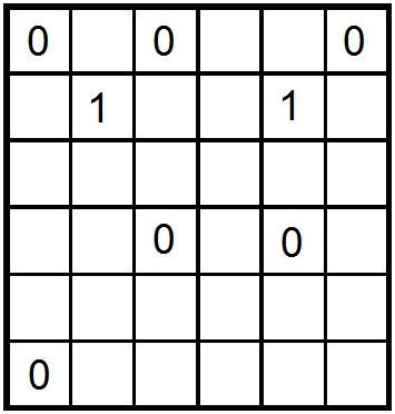 Binary Logic Puzzle 6x6 (Hard) 6 Quiz - By Susan300