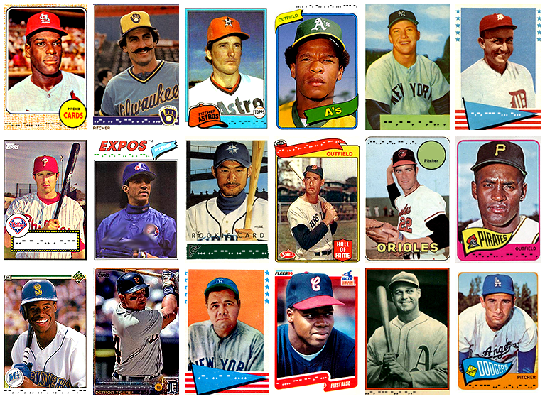 Coded Baseball Cards Quiz - By Nacchi