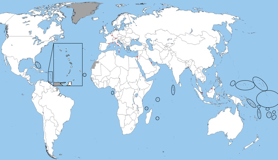 World Countries Alphabetical Order Click Quiz - By SargonOfAkkad