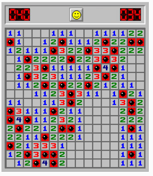 Minesweeper 034 (Intermediate) Quiz - By JoeCoolJRRT