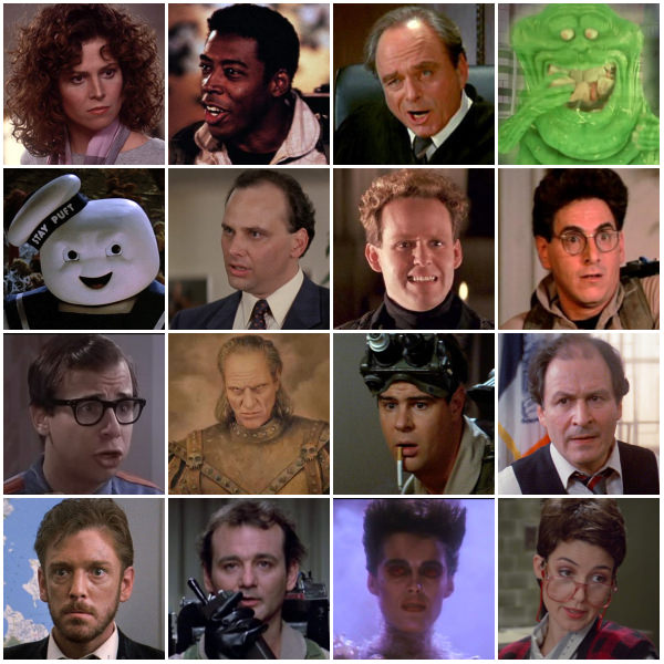 Ghostbusters Character Grid Quiz - By SporcleEXP