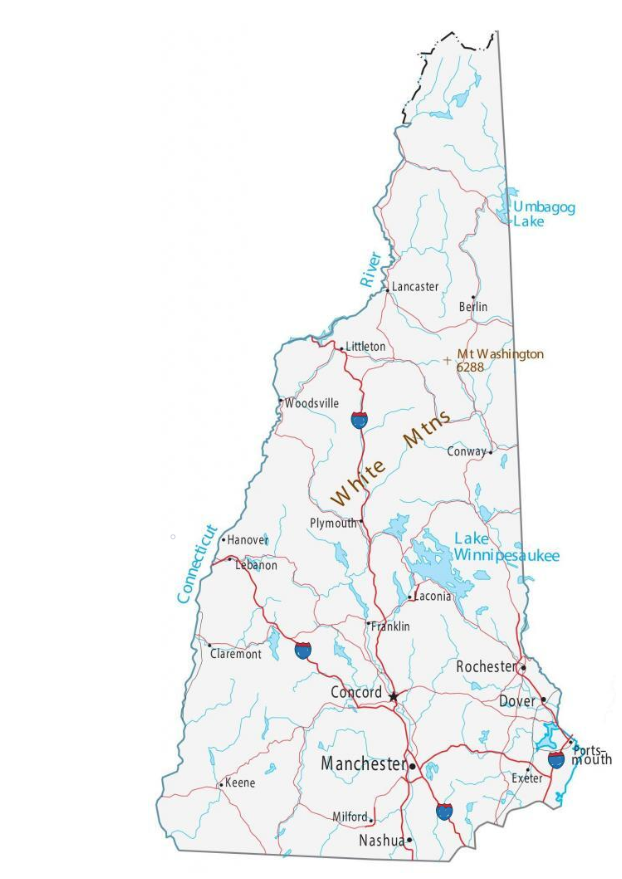 US Interstates: New Hampshire Quiz - By Tenkmoves