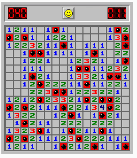Minesweeper 011 (Intermediate) Quiz - By JoeCoolJRRT