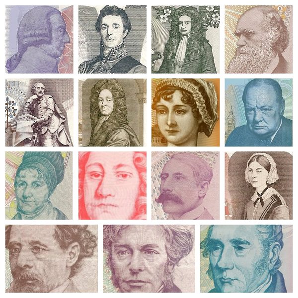 Historical Figures on British Banknotes Quiz - By WhoFan1979
