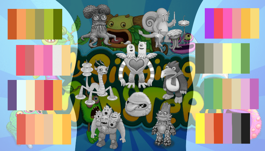 My Singing Monsters Color Palettes Quiz - By birthdaypresent1