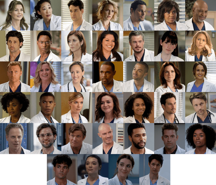 Grey's Anatomy Main Characters by Image Quiz - By spen7601