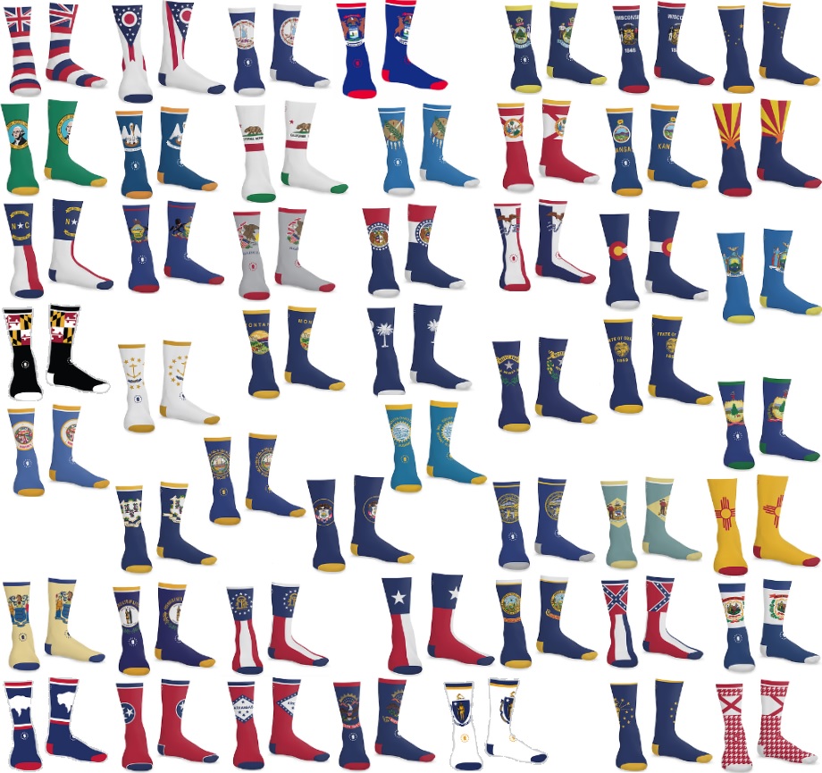 U.S. State Flags by Socks Click Quiz - By JackDots