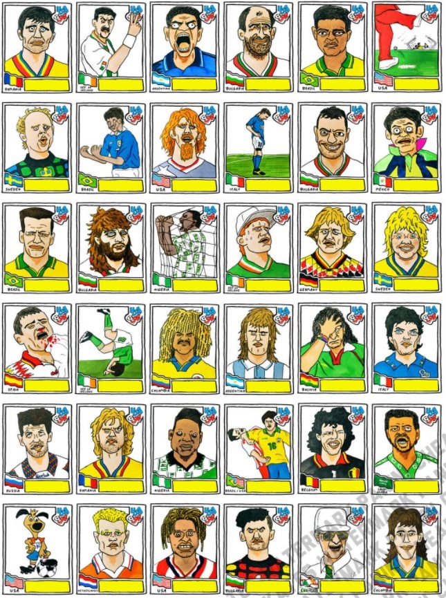 Badly Drawn Football Stickers: USA '94 Quiz - By Noldeh