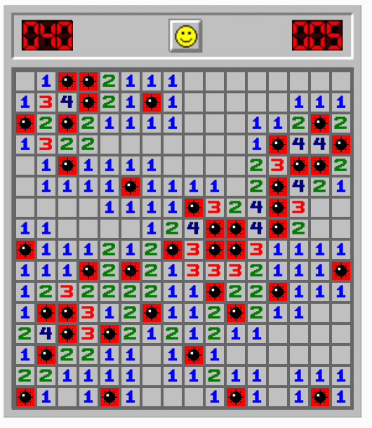 Minesweeper 005 (Intermediate) Quiz - By JoeCoolJRRT
