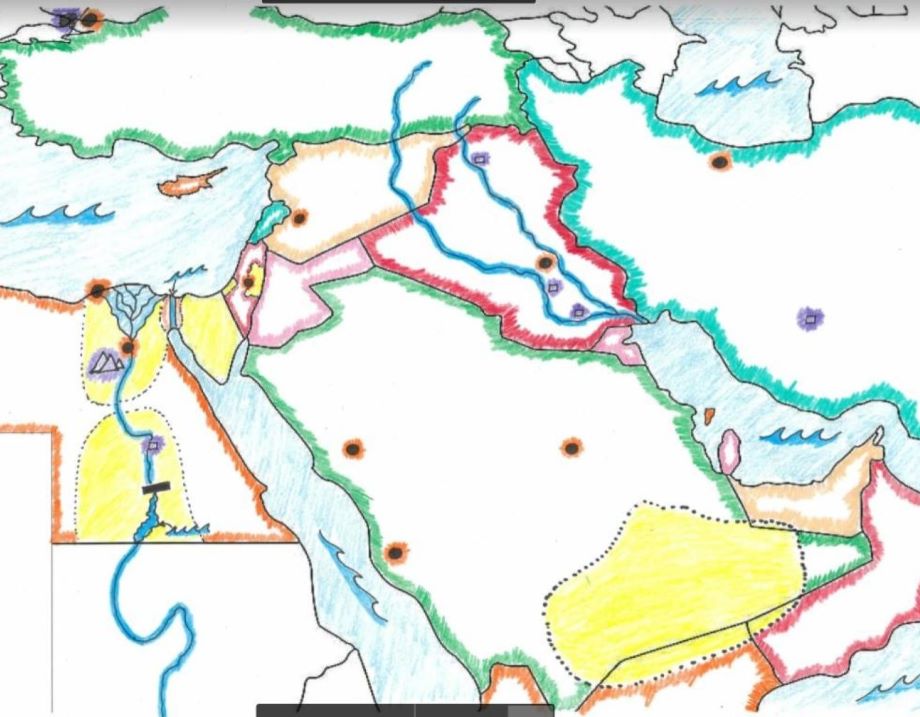 6th Grade Middle East Bodies of Water Quiz - By oliveakieffer