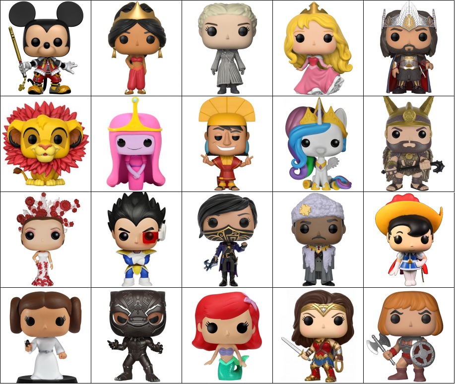 Fictional Royals by Funko Pop! Figure Quiz - By rychu_supadude