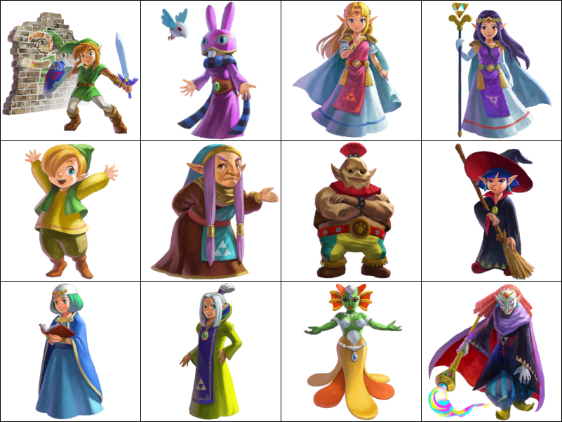 The Legend of Zelda: A Link Between Words Characters Quiz - By cultogon330
