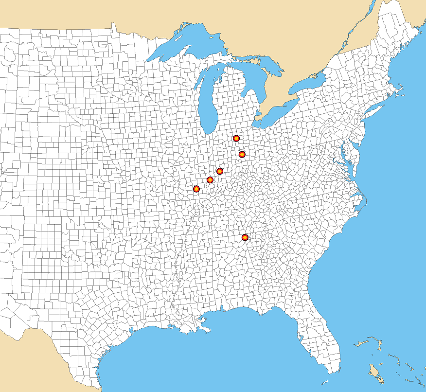 1920 Centers of U.S. Population Map Quiz - By Acntx