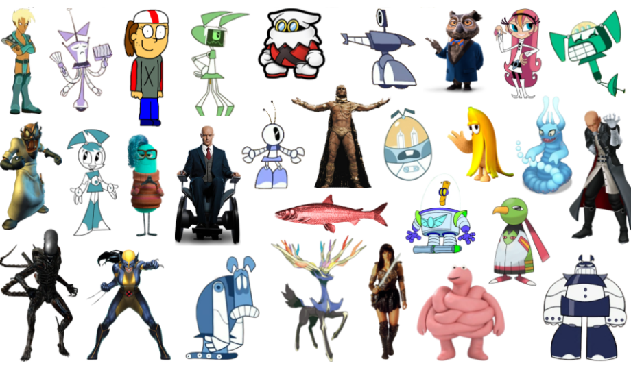 Click the 'X' Characters (My Version) Quiz - By nathans-gaming