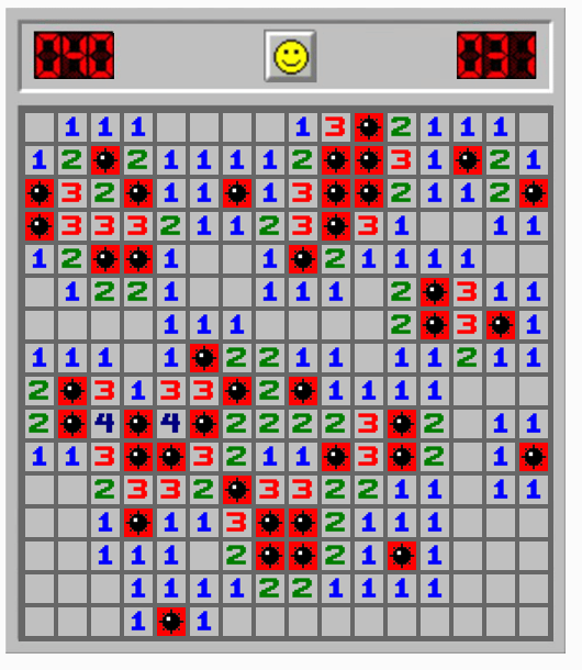 Minesweeper 031 (Intermediate) Quiz - By JoeCoolJRRT