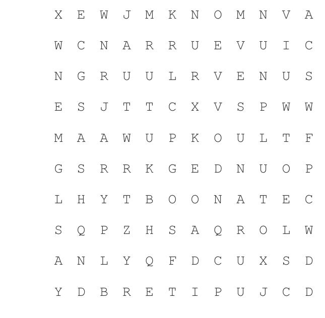 Word Search: Planets of our Solar System Quiz - By elzasezra