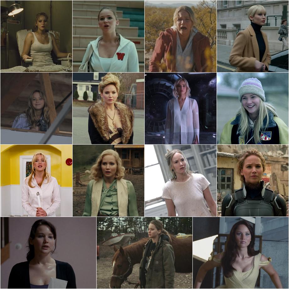 Jennifer Lawrence Face Collage
