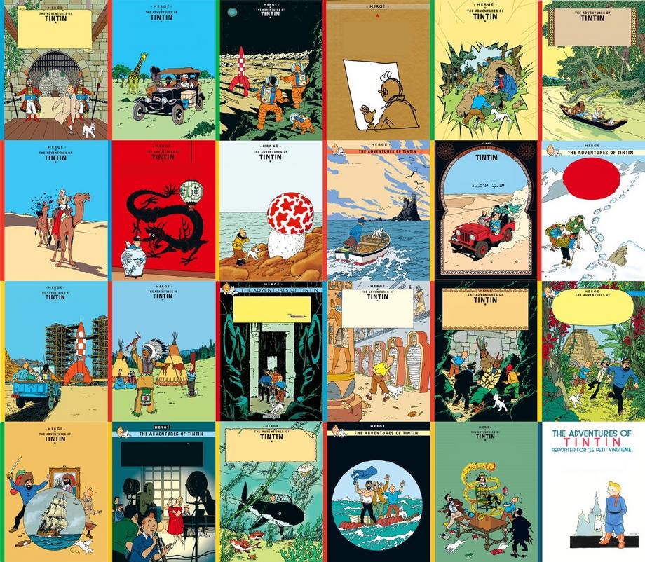 The Adventures of Tintin: Book Covers (Picture Click) Quiz - By ...