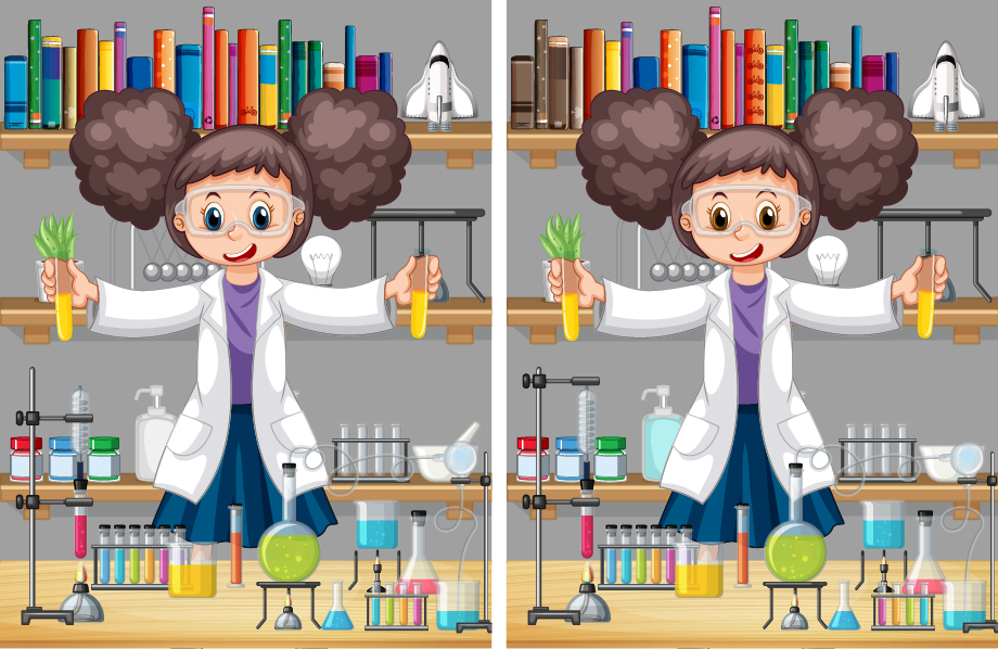 Click the Differences: Mad Scientist Quiz - By Stavia