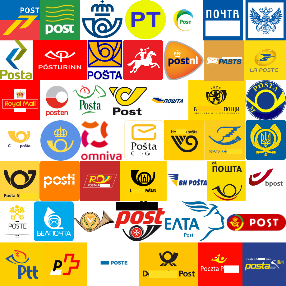 European Countries by Post Service Logo Quiz - By benmarcoux69